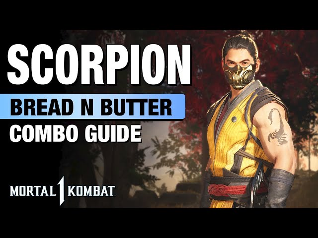 MK1: SCORPION Combo Guide - Bread N Butter + Step By Step - Mortal Kombat Online