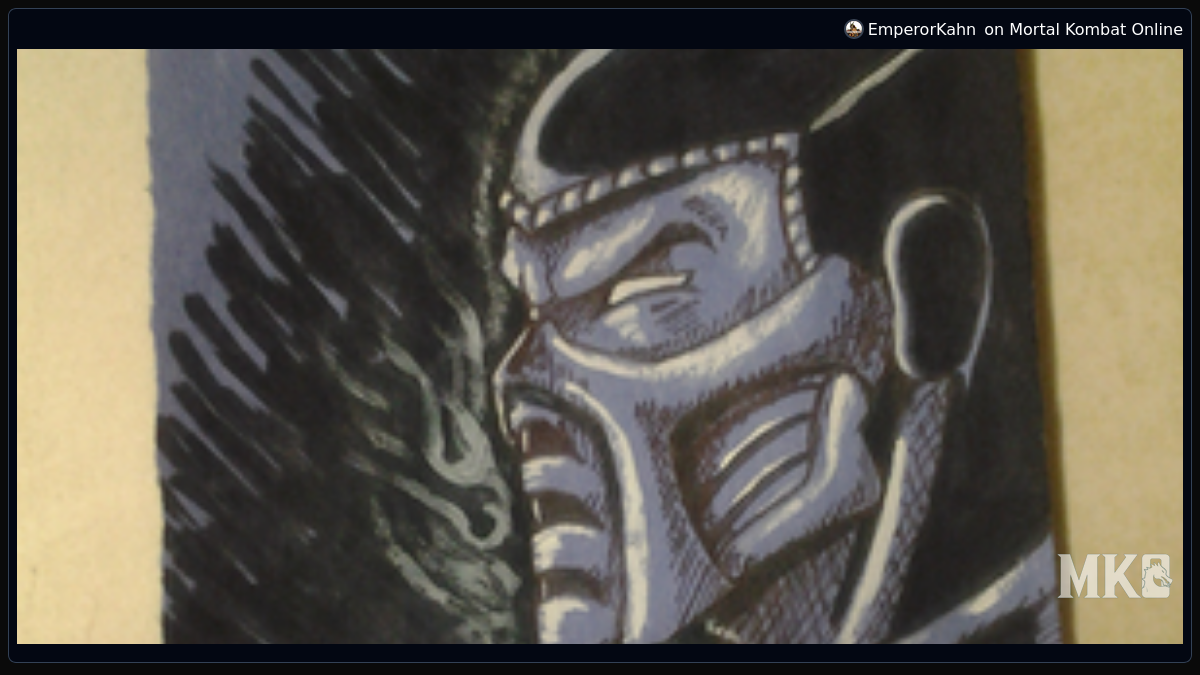 Elder Sub-Zero in blue. - Mortal Kombat Online