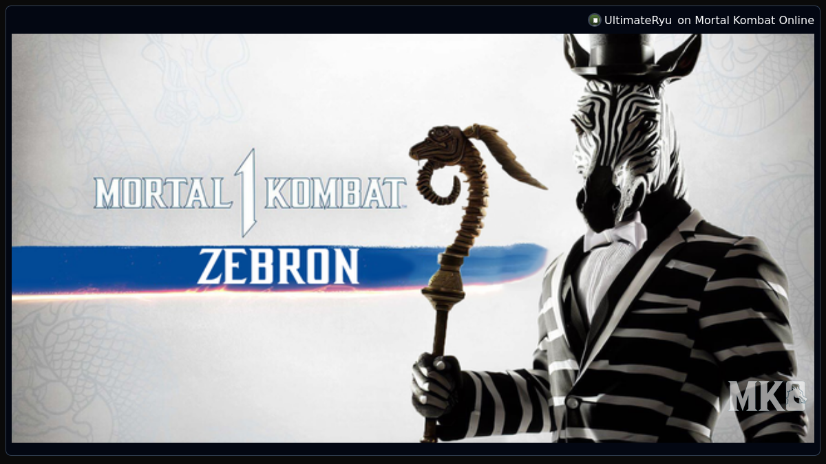 Enter Zebron - the myth, the man, the legend - Mortal Kombat Online