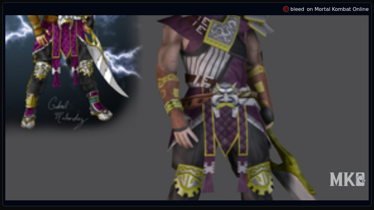 Rain 3D model - Mortal Kombat Online