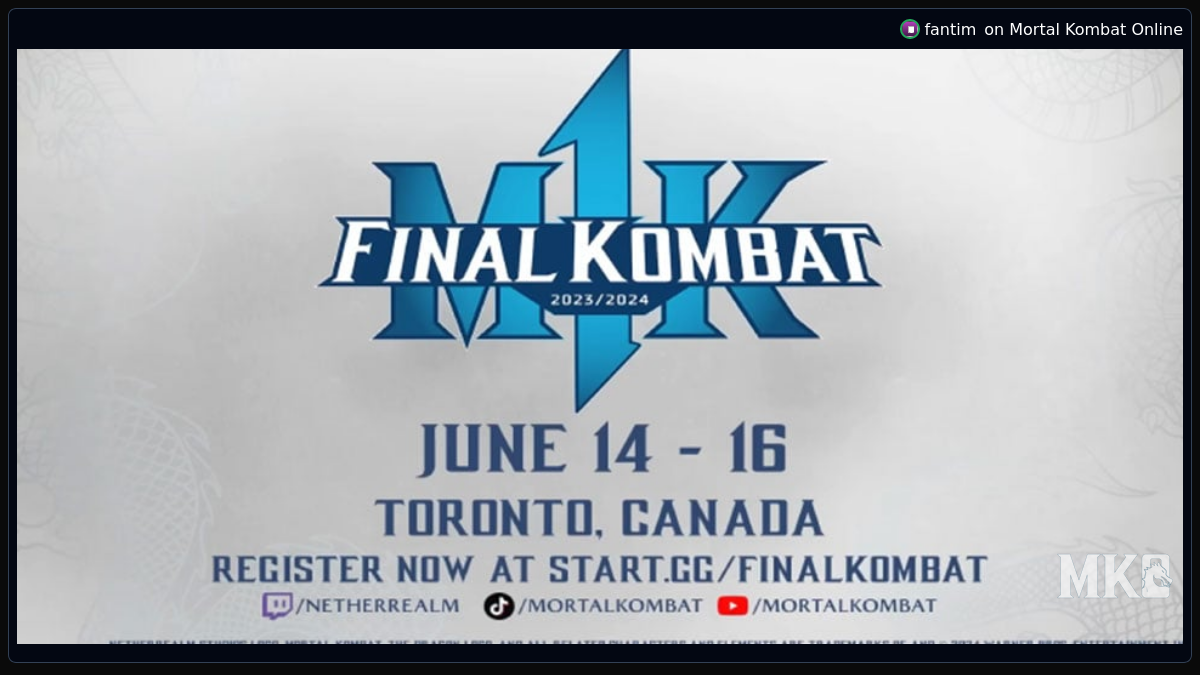 Final Kombat 2024: A Mortal Kombat 1 Showdown in Toronto - Mortal ...