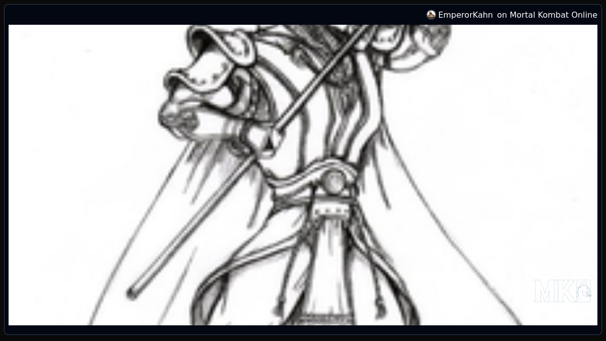Raiden sketch - Mortal Kombat Online