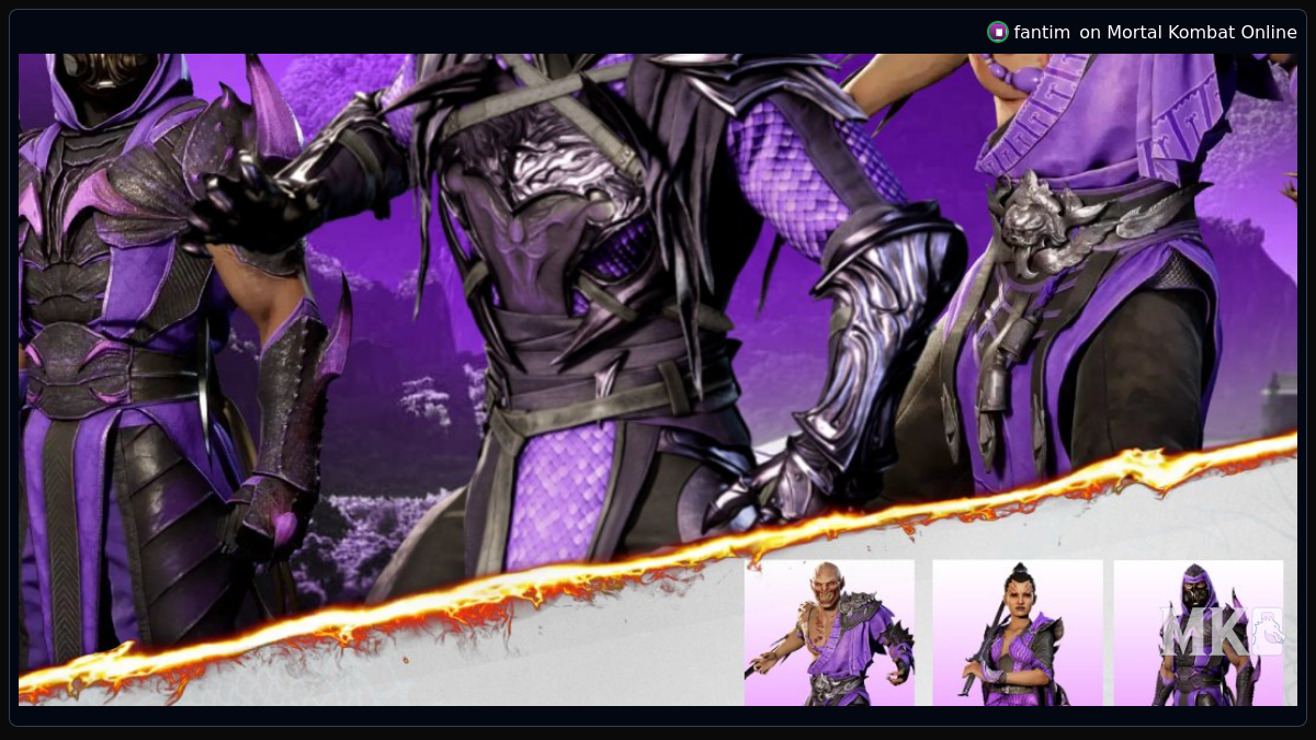 Get your hands on the exclusive purple skins - Mortal Kombat Online