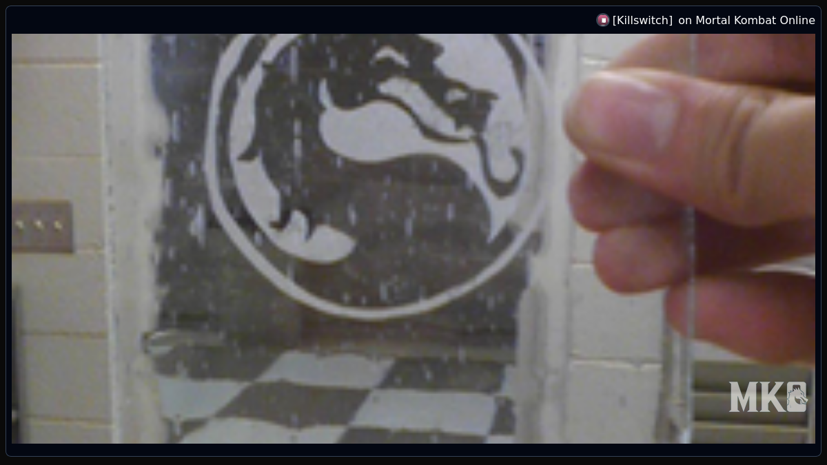 MK Dragon Logo laser art - Mortal Kombat Online